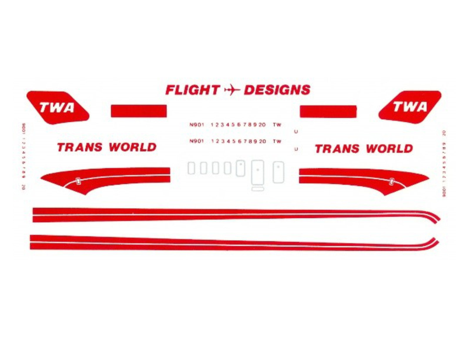 "TRANS WORLD TWA" McDonnell Douglas MD-80 – Modellbau Huber